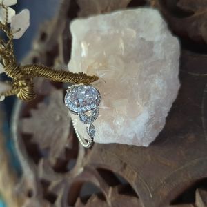 Fragrant Jewels | Jewelry | Fragrant Jewels Silver Toned Oval Diamond ...